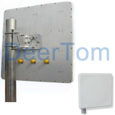China 2.4GHz MIMO Flat Panel WIFI Antenna 15dBi*3 with 3 Connectors WIFI Directional Antenna for sale