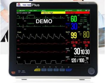 China Multi-parameter patient monitor ,ETCO2 available ,12 inch portable patient monitor/ ICU, CCU, operating theaters,etc. for sale