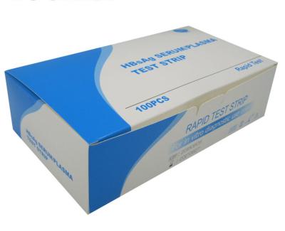 China One Step Disposable HBsAg SERUM/PLASMA test strip for sale