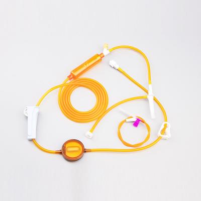 China Disposable automatic liquid stop precision filter and light proof infusion set for sale