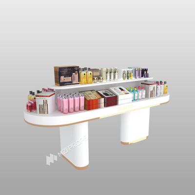 China Multifunctional Cosmetic Makeup Display Stand Promotion Table For Beauty shop for sale