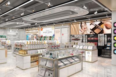 China 120Sqm Retail Store Display Fixtures Glass Showcase Counter OEM for sale