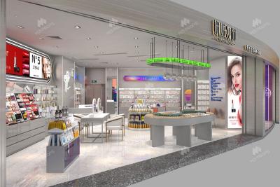 China Cosmetic Showcase Design Beauty Shop Furniture Merchandise Display Rack for sale
