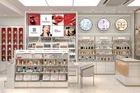 China Skincare Jewelry Store Display Cabinets Rack Custom Retail Fixtures Interior Design for sale