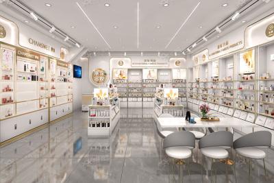 China Customised 56Sqm Beauty Shop Furniture Merchandise Fixtures Display Cabinet for sale
