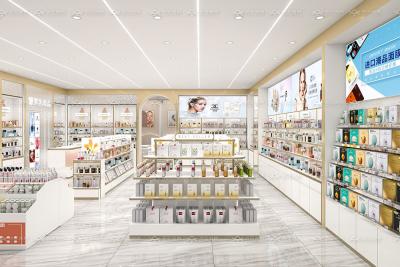 China Cosmetic Specialty Store Display Cases Furniture Commercial Retail Shelving for sale