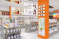 China Customized Skincare Shop Furniture Les Classiques-Gray Series Makeup Store Design Retail Shop Fitting for Cosmetic Store Interior Design for sale