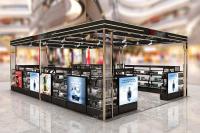China Cosmetic Retail Store Kiosk Showcase Display Merchandise Fixtures for sale