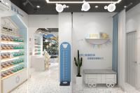 China Klein Blue Merch Display Rack Shelf Retail Fixtures For Baby Shop Customizable 50Sqm for sale