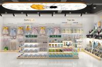 China Klein Blue Style Baby Store Display Case for Maternity Shops for sale