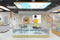 China Klein Blue Style Baby Store Display Case for Maternity Shops for sale