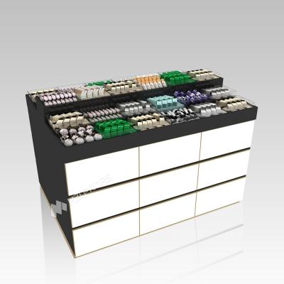 China Customized Retail Store Display Rack for Samples and Skincare - Island Unit for Beauty Store Design for sale