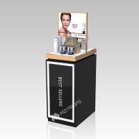 China Lipstick Skincare Shop Makeup Display Stand Rack Plywood Furniture Oem for sale