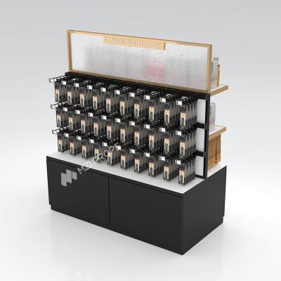 China Cosmetic Retail Shelving Display Rack Island Cabinet Store Gondola Fixtures for sale