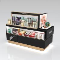 China Branded Skincare Shop Fitting Imported Product Display Stand with Light-box for Beauty Shop Decoration and Retail Store Design for sale