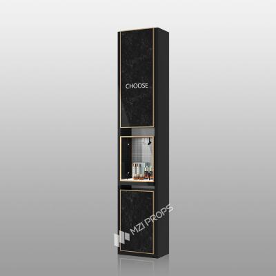 China Flexible Cosmetic Shop Perfume Display Cabinet Layout ODM for sale