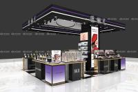 China Cosmetics Kiosk Display Cabinet Retail Shelving Solutions Perfume Shop Furniture for sale