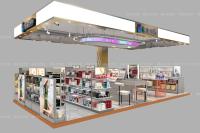 China Cosmetic Beauty Kiosk Retail Fixturing Shop Decoration And Store Design for sale