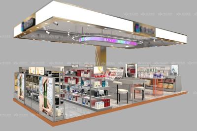 China Cosmetic Beauty Kiosk Retail Fixturing Shop Decoration And Store Design for sale