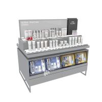 China Boutique Store Makeup Display Stand Shelving Furniture Plywood Acrylic for sale