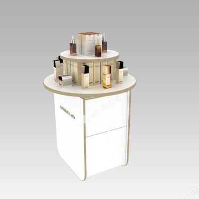 China Cosmetic Retail Store Makeup Display Stand Racks Showcase Silk Screen Logo Custom for sale