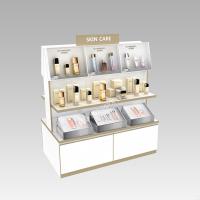 China Laminated Wood Retail Display Solutions Beauty Store Fixture Companies for sale