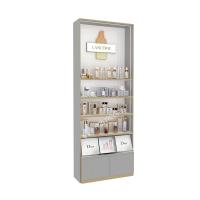 China Skincare Cosmetic Shop Display Stand Rack Retail Makeup Shop Custom for sale