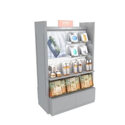China Retail Shop Skincare Cosmetic Display Counter Racks Stand Multifunctional for sale