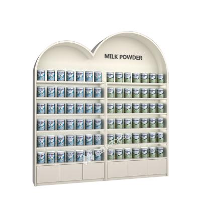 China XMeS-A2-A Customized Milk Powder Cabinet Multi-Tier Modern Display Rack for Baby Store Stand and Maternity Shop Interior Design for sale