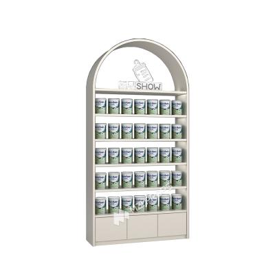China LED Light Plywood Baby Store Furniture Retail Merchandise Display Cabinet for sale