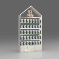 China MDF Baby Store Furniture Retail Store Display Shelves For Milk Powder for sale
