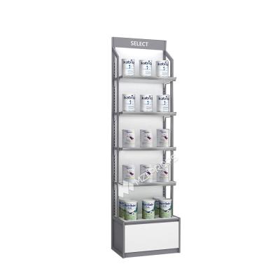 China K2-A20 Baby Shop Display Cabinet White Milk Powder Low Cabinet Maternity Display Racks For Store Design For Baby Store for sale