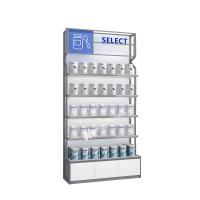 China K2-A11 Maternity Display Rack Blue Milk Powder High Cabinet Mom & Baby Shop Display Fixtures for Branded Shop Cabinet for sale