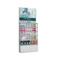 China OEM Wooden Merchandise Displays Shelves For Pharmacy Shop Furniture for sale