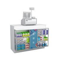 China Retail Pharmacy Shelving Systems Units Gondola Decoration Customized for sale