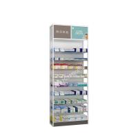 China Pharmacy Shop Grocery Display Fixtures Counter Racks Space Saving for sale