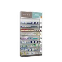 China Pharmacy Shop Grocery Display Fixtures Counter Racks Space Saving for sale