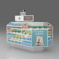 China Custom Medicine Store Racks And Displays Merchandising MDF Cabinet Checkout Counters for sale