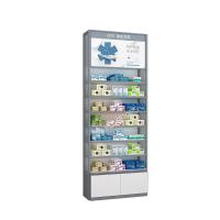 China Brushed Pharmacy Shelving Systems Retail Store Fixtures And Displays for sale