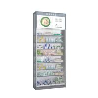 China Aluminium Modular Pharmacy Racks Tempered Glass Showcase Store Display Furniture for sale
