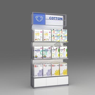China Plywood Steel Merchandise Fixtures Retail Store Shelving Units Display for sale