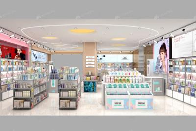 China Customizable Beauty Shop Furniture Perfume Shop Decor For Beauty Stores for sale