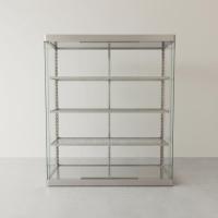 China 120cm X 60cm X 180cm Store Display Showcase with Tempered Glass And Stainless Steel for Cosmetics Retail Stores for sale
