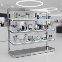 China Galaxy Series Store Display Showcase with Tempered Glass And Stainless Steel 50kg Weight Capacity and Secure Key Lock for Beauty Display Cabinet for sale