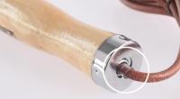 China Leather Speed Bearing Jump Rope with red beech Wooden Handle for sale