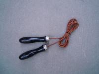 China speed high weight jump rope black wooden handles for sale