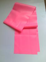 China Pink 100% latex yoga band thera band 120x15cm for sale