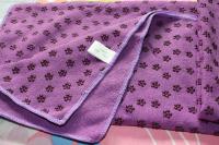 China purple anti slip yoga mat towel for sale