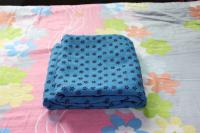 China blue anti slip yoga mat towel for sale