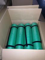 China green& pink 8mm thick nbr yoga mat pilates mat with strap for sale